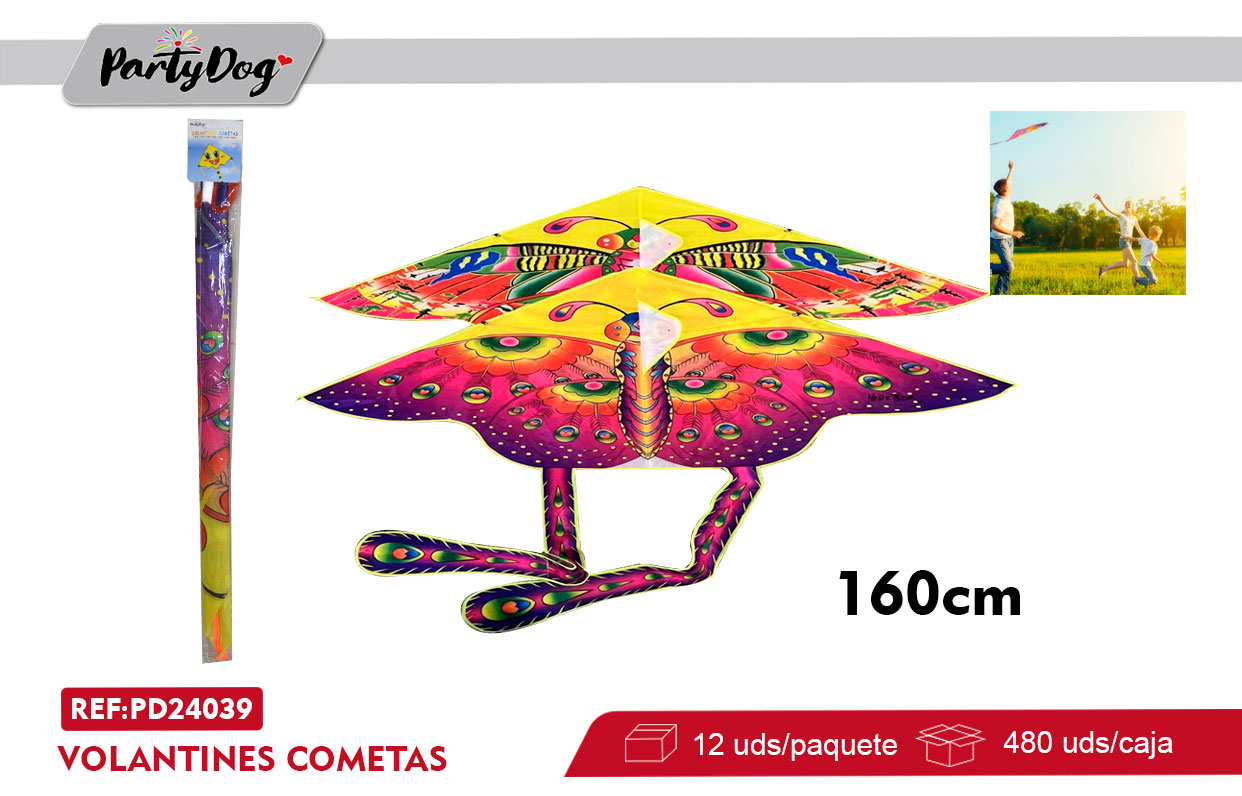 Volantines Cometas MARIPOSA 160CM – Mayorista Cotillón Party Fiesta ...