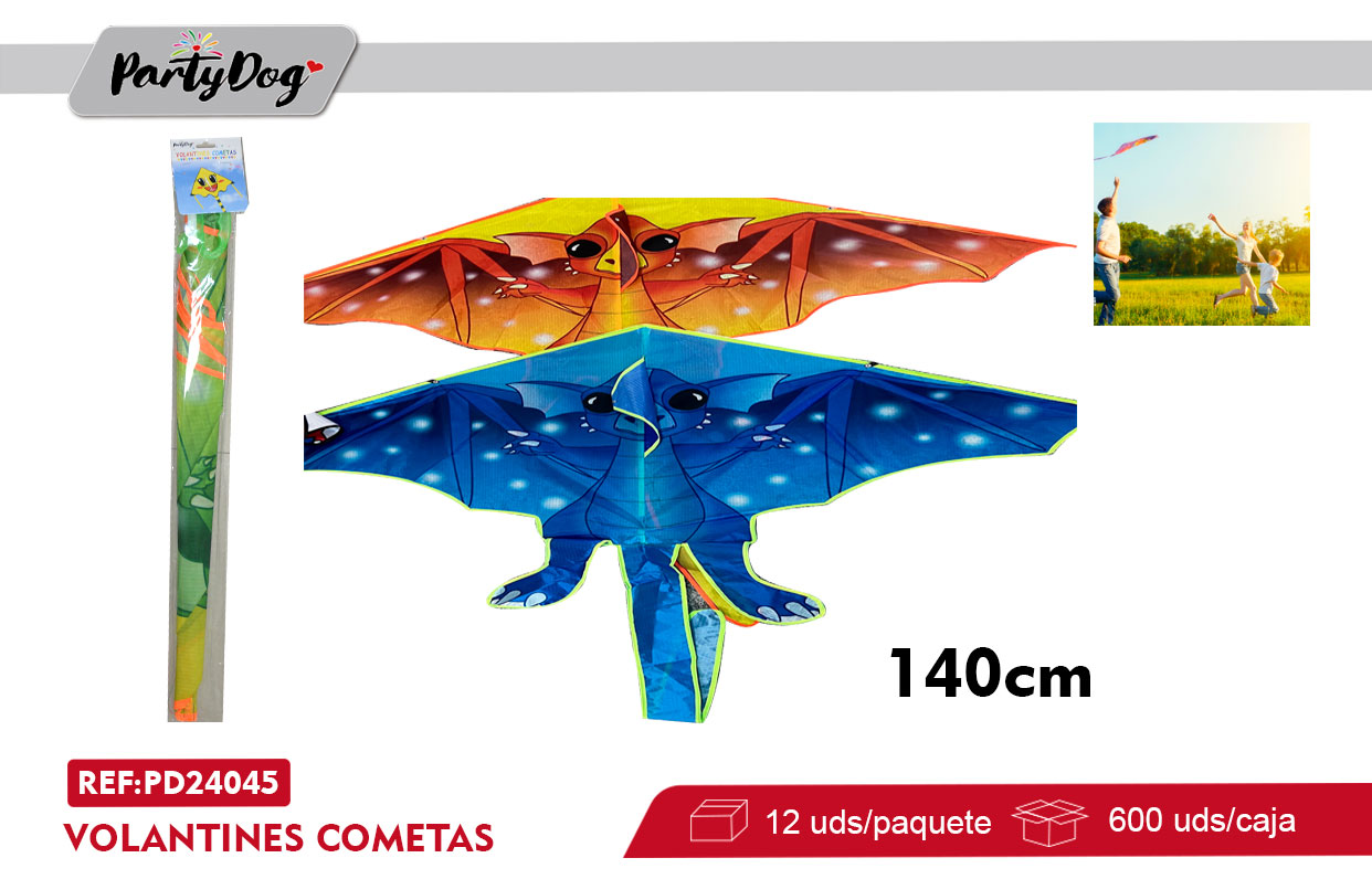 Volantines Cometas DINOSAURIO 140CM – UTC CHILE PARTY DOG
